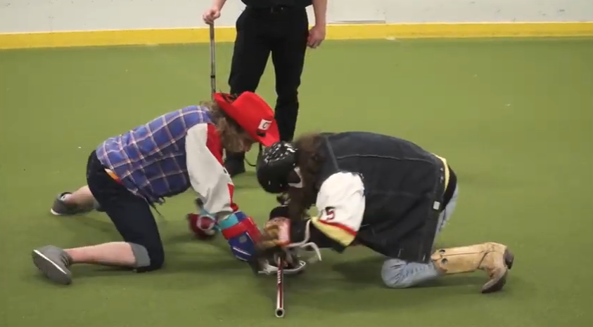 On The Bench Crew Teaches the Wings the Art of a Face-Off ...